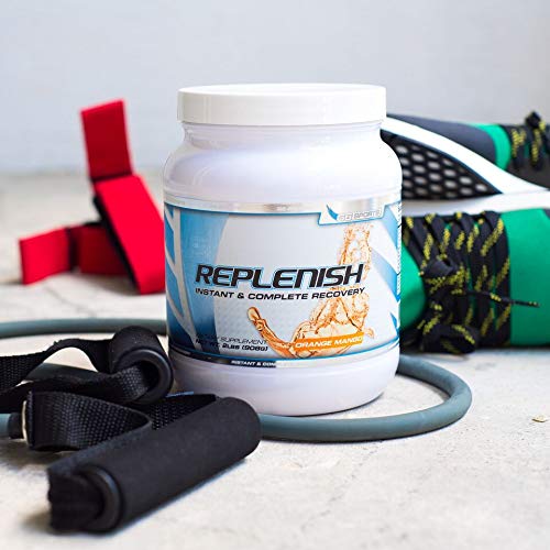 G6 Sports Nutrition Replenish Instant & Complete Recovery (Post Workout Formula, 11g of BCAAs & EAAs, 20g Whey Protein, 1000mg Creatine MagnaPower, Zero Refined Sugars) β 2lb Jar β Orange Mango
