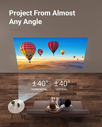 Anker NEBULA Capsule Max, Pint-Sized Wi-Fi Mini Projector with Nebula Desktop Stand for Projectors, 360° and Height Adjustment