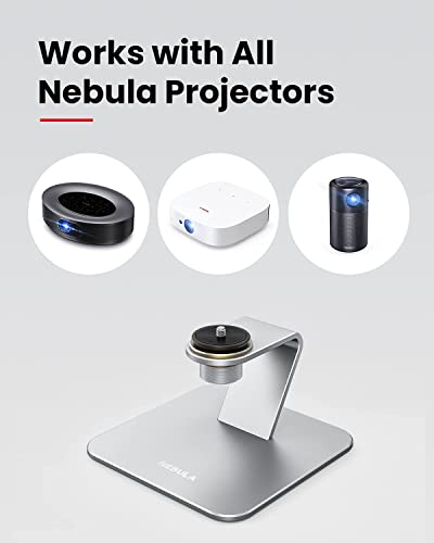 Anker NEBULA Capsule Max, Pint-Sized Wi-Fi Mini Projector with Nebula Desktop Stand for Projectors, 360° and Height Adjustment