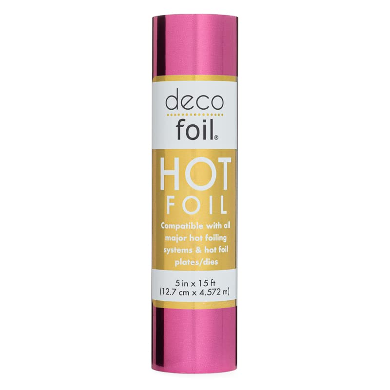Deco Foil Hot Foils 5 in x 15 ft Roll - Ballet Slipper - Use with Hot Foil Systems, Plates and Dies