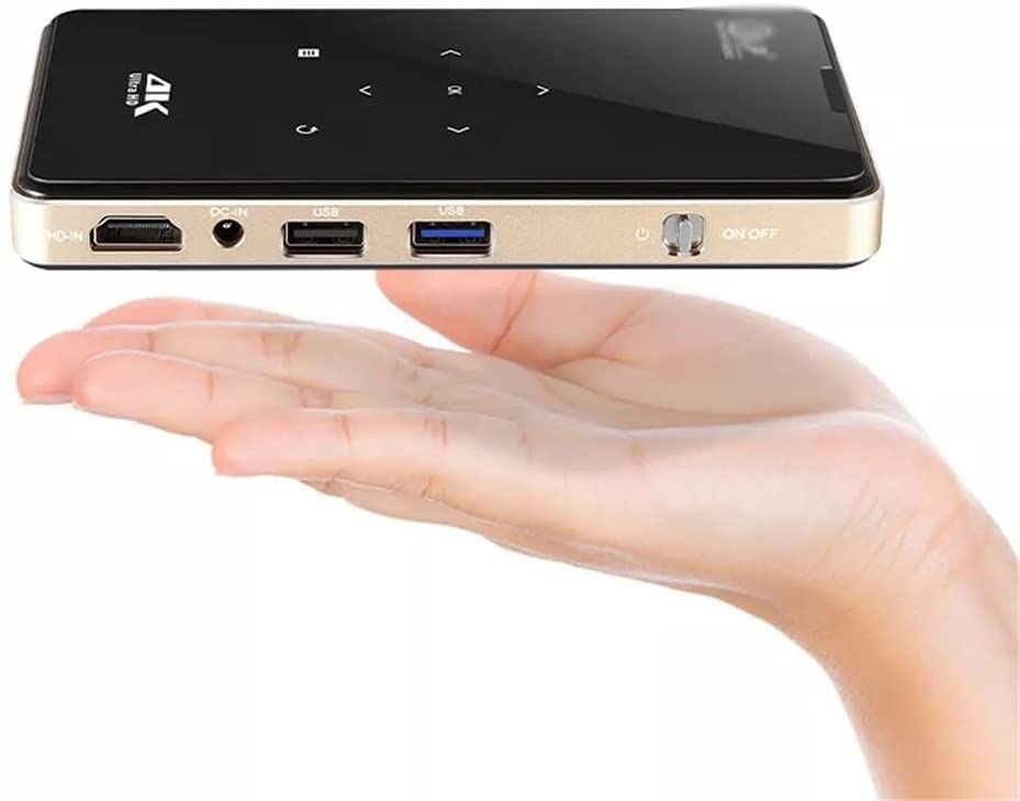 Feilx Mini Projector 2022 Upgraded Portable Video-Projector, Mini Portable DLP Projector Home Theater HDMI Compatible Support 4K Decoding WiFi Bluetooth Projector