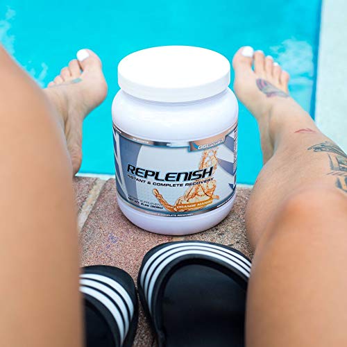 G6 Sports Nutrition Replenish Instant & Complete Recovery (Post Workout Formula, 11g of BCAAs & EAAs, 20g Whey Protein, 1000mg Creatine MagnaPower, Zero Refined Sugars) β 2lb Jar β Orange Mango