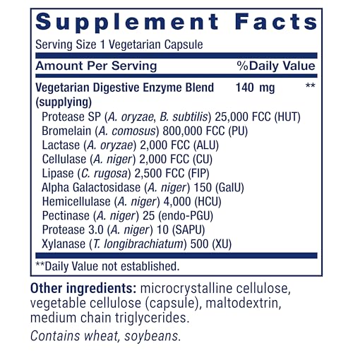 Life Extension Enhanced Super Digestive Enzymes, Supports Digestion, Comfort, digesting Plant-Based Foods, Non-GMO, Vegetarian, 60 Capsules