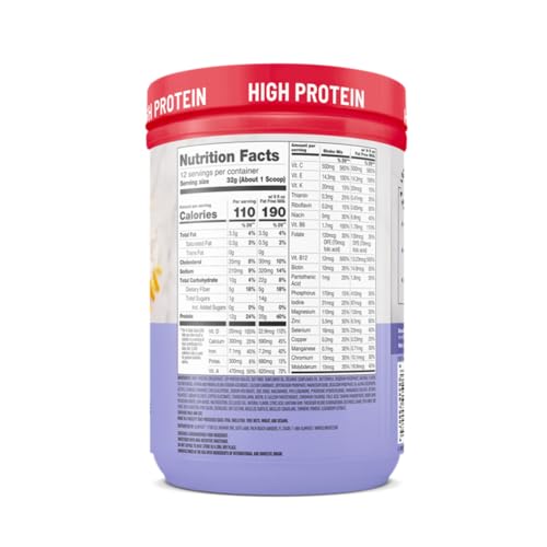 SlimFast Advanced Immunity High Protein Meal Replacement Smoothie Mix, Orange Cream Swirl, Weight Loss Powder, 13.5 Oz