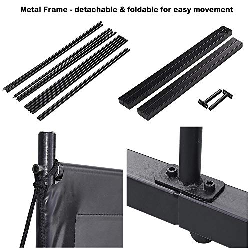 Instahibit 150" 16:9 HD Detachable Projector Screen Portable Fast Folding Outdoor Movie Theater Camping Stand Carry Bag