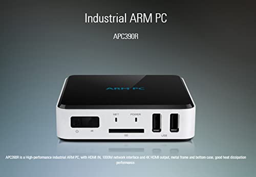 Genianech Android Smart Box,HDMI-in Digital Signage Media Player,Mini PC WiFi Bluetooth Media Player for Industrial/Commercial,APC390R