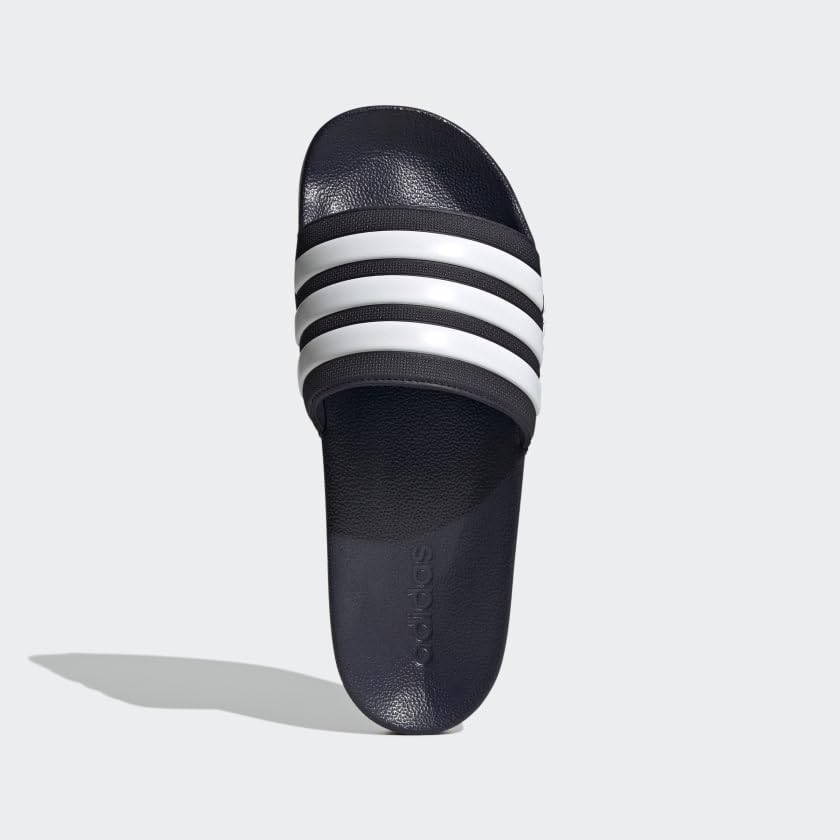 adidas Unisex Adilette Shower Slides Sandal, Legend Ink/White/Legend Ink, 10 US Men
