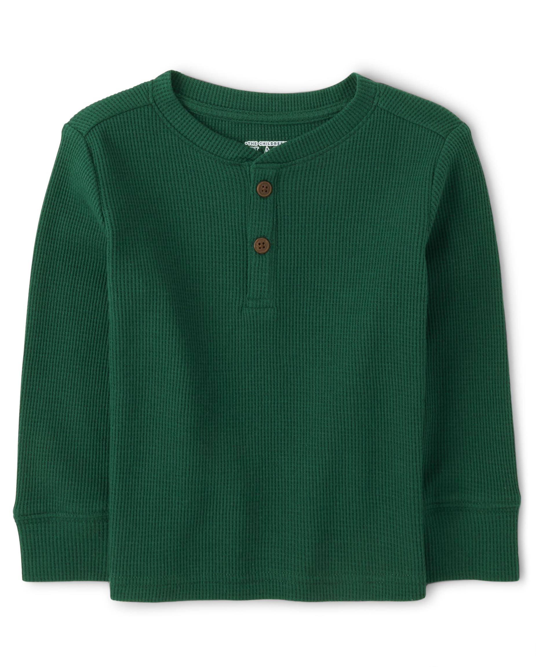 The Children's Place,and Toddler Boys Long Sleeve Thermal Henley Top,4T
