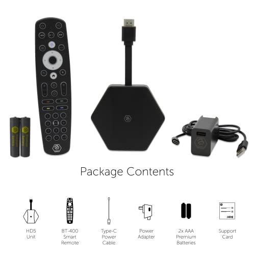 BuzzTV HD5 TV Box - Android OS 11 - Amlogic S905Y4 Quad-core 64bit - 2GB DDR4-16 GB eMMC
