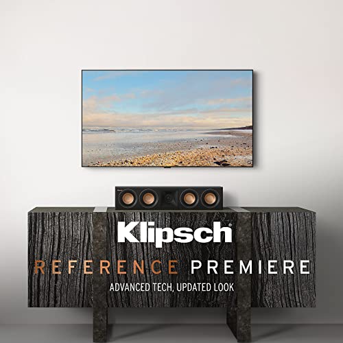 Klipsch Reference Premiere RP-404C II Center Channel Speaker with Shallow-Depth Sealed Design and 4โ Cerametallic Woofer for Crystal-Clear Home Theater Dialogue in Ebony