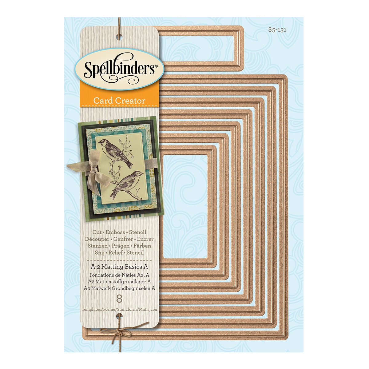 Spellbinders S5-131 Nestabilities Card Creator A-2 Matting Basics A Die Templates