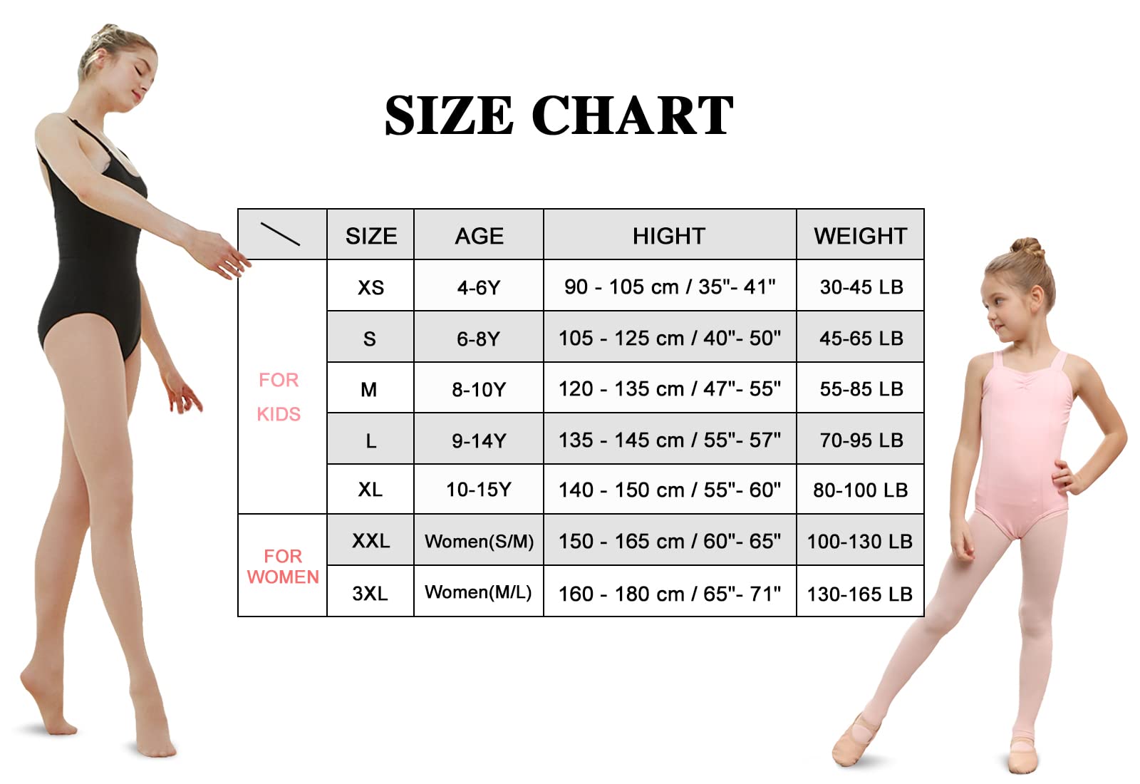 Stelle Girls Women Ballet Dance Convertible Tights Ultra Soft Pro Transition Tights (Tan, 6-8years)