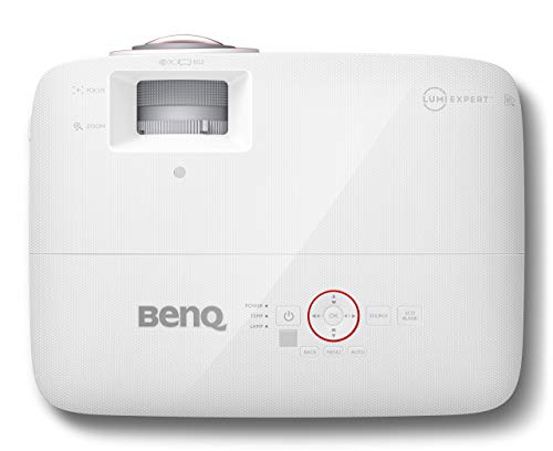 BenQ TH671ST Full HD 1080p Projector for Gaming: High Brightness 3000 ANSI Lumen, Low Input Lag, Superior Short Throw for Table Top Placement - White (Renewed)