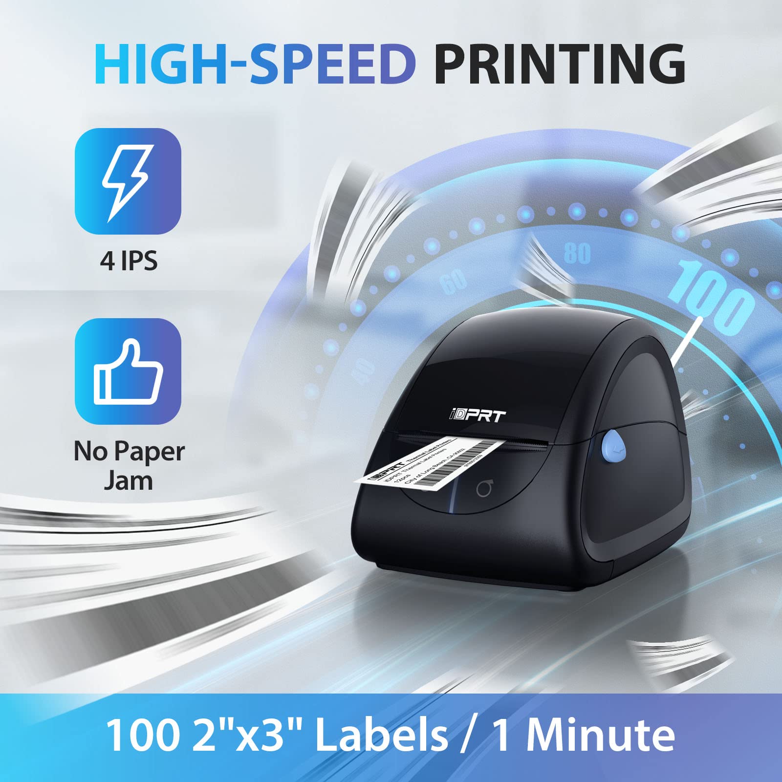 iDPRT Label Printer - SP310 Direct Thermal Label Maker, Desktop Label Printer for Home, Office & Small Business, 1" to 3.35" Label Width for Barcode, Addresses, Mailing, Support Windows, Mac & Linux