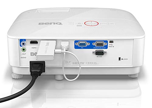 BenQ TH671ST Full HD 1080p Projector for Gaming: High Brightness 3000 ANSI Lumen, Low Input Lag, Superior Short Throw for Table Top Placement - White (Renewed)
