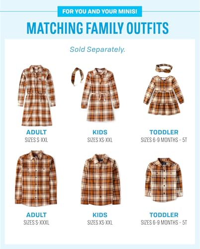 The Children's Place,and Toddler Long Sleeve Fashion Dress,HAY Stack,4T