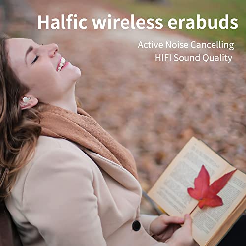 Halfic Kids Wireless Earbuds for Small Ears β Bluetooth 5.0 Headphones with Microphone and Noise Reduction β 36H Playtime IPX5 Waterproof Touch Control, HiFi Stereo Earphone for Adult