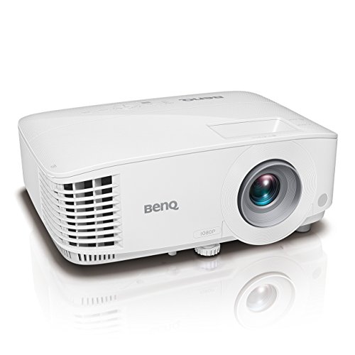 BenQ MH733 1080P DLP Business Projector, 4000 Lumens, 3D, HDMI, USB Reader, 10W Speaker, LAN Control, 100โ @8.2ft, 1.3X Zoom (Renewed)