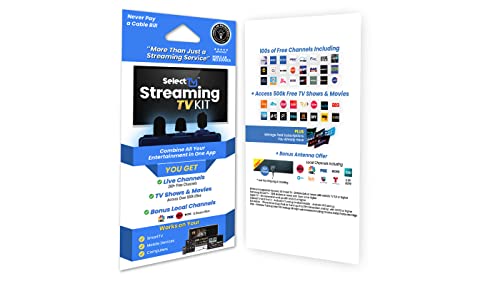 The World's First Stream Engine - SelectTV Combines 100s of TV Channels & Free On Demand Entertainment Use All Your Apps- + Access Live Local Digital W/ Our Streaming Kit (KIT01-RET)