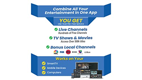 The World's First Stream Engine - SelectTV Combines 100s of TV Channels & Free On Demand Entertainment Use All Your Apps- + Access Live Local Digital W/ Our Streaming Kit (KIT01-RET)