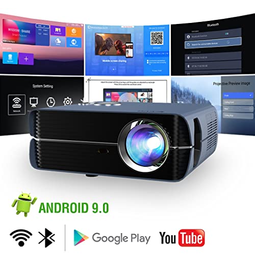 LDCHNH Home Projector Airplay High Brightness Full 1080p Android 9.0 System FreeShipping Home Theater Projector