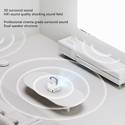 Mini Projector, 1080P HD 10000LM Portable Outdoor Projector Movie Projector with Remote Control, Home Theater Projector Video Projector for Smartphone TV