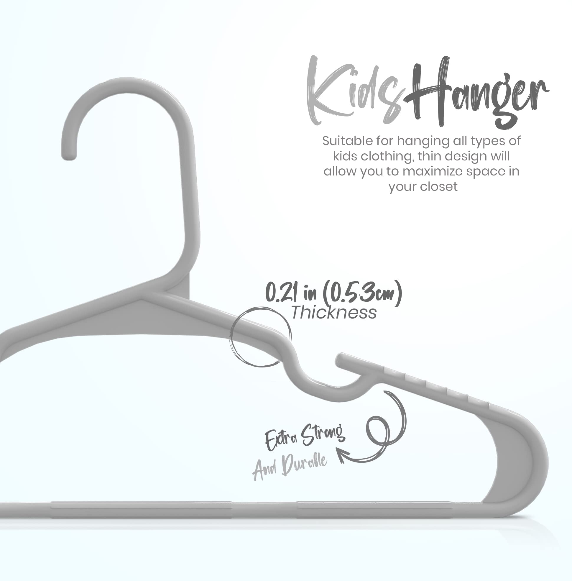Utopia Home 60 Pack Kids Hangers - 11.5 Inch Plastic Baby Hangers for Closet - Childrens Hanger for Clothes & Infant Hanger for Closet - for Everyday Standard Use (Green)