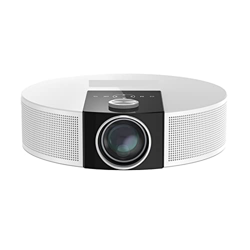 Projector 2.4G 5G WiFi Full HD Native 1080P Projector 4K Video LED Bluetooth Projector for Home Theater Projector (Color : White Q10, Size : US Plug)