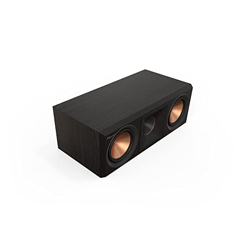 Klipsch Reference Premiere RP-500C II Center Channel Speaker with Updated Tractrix Horn and Port Technology and 5.25β Cerametallic Woofers for Crystal-Clear Home Theater Dialogue in Ebony