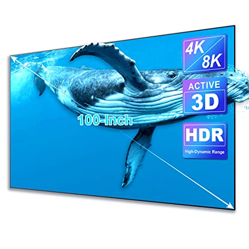 WEMAX PSA01 UST Projector Screen, 100-inch Ambient Light Rejecting ALR Projection Screen for Ultra Short Throw Projection, Fixed Frame Screen for Nova Support Other Brands UST Projectors