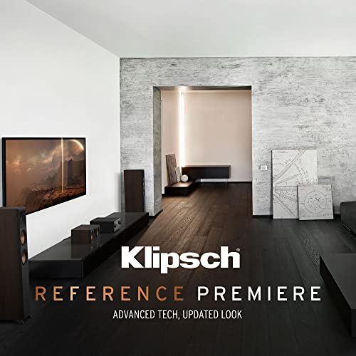 Klipsch Reference Premiere RP-500C II Center Channel Speaker with Updated Tractrix Horn and Port Technology and 5.25β Cerametallic Woofers for Crystal-Clear Home Theater Dialogue in Ebony