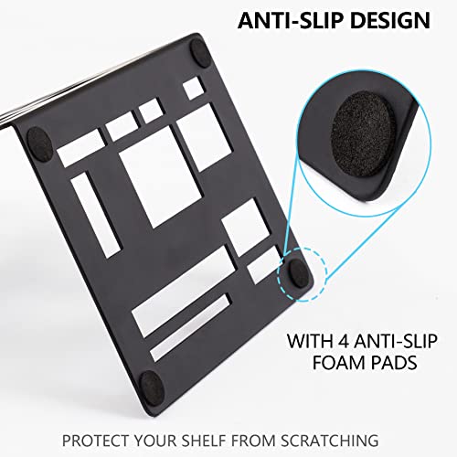 Book Ends, Bookends for Shelves, Book Holders for Office Kitchen Home Decorative,Bookends for Heavy Books,Metal Planet Bookends Black,Non Skid Book Stoppers