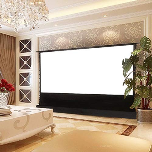CXDTBH 4K 16:9 Electric Motorized Floor Rising Projector Projection Screen Black Crystal ALR Screen for Long Throw Projector ( Size : 120 inch 133 inch )