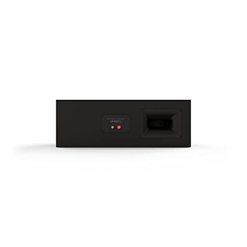 Klipsch Reference Premiere RP-500C II Center Channel Speaker with Updated Tractrix Horn and Port Technology and 5.25β Cerametallic Woofers for Crystal-Clear Home Theater Dialogue in Ebony