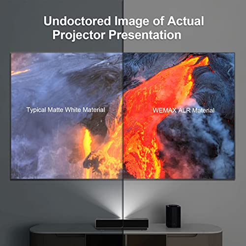 WEMAX PSA01 UST Projector Screen, 100-inch Ambient Light Rejecting ALR Projection Screen for Ultra Short Throw Projection, Fixed Frame Screen for Nova Support Other Brands UST Projectors