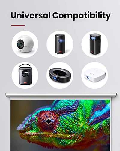Nebula Capsule II Smart Mini Projector with Nebula 100-Inch Projector Screen