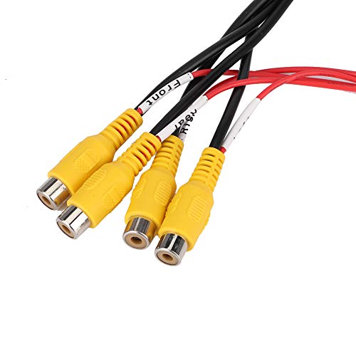 Video Switcher, Intelligent Car Video Switcher Converter 4 Input 1 Output Switch Video System Auto Parts Car Accessories