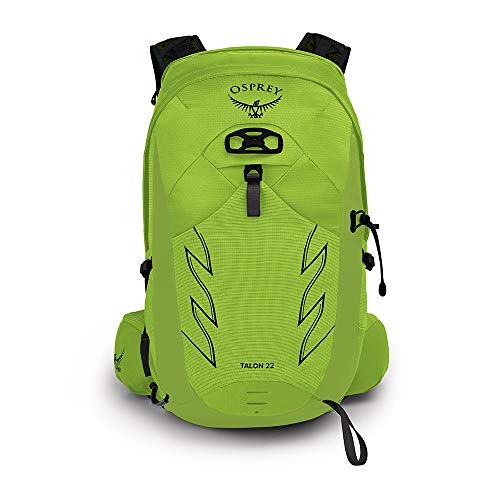Osprey Talon 22L Men's Hiking Backpack with Hipbelt, Limon Green, S/M