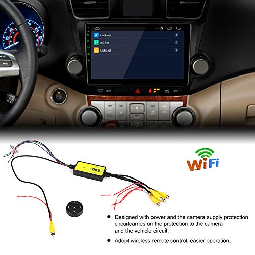 Video Switcher, Intelligent Car Video Switcher Converter 4 Input 1 Output Switch Video System Auto Parts Car Accessories