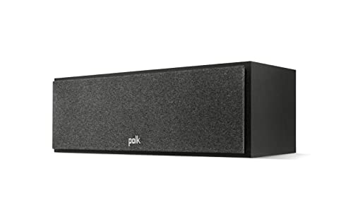Polk Monitor XT30 Compact Center Channel Speaker - Hi-Res Audio Certified, Dolby Atmos & DTS:X Compatible, 1" Terylene Tweeter & Dual 5.25" Dynamically Balanced Woofer, Midnight Black