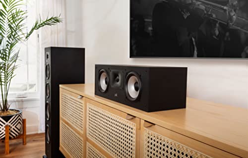 Polk Monitor XT30 Compact Center Channel Speaker - Hi-Res Audio Certified, Dolby Atmos & DTS:X Compatible, 1" Terylene Tweeter & Dual 5.25" Dynamically Balanced Woofer, Midnight Black