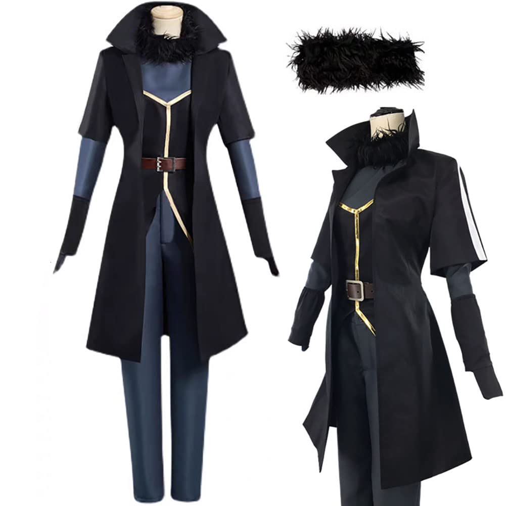 Han shan Rimuru Cosplay Costume Rimuru Cosplay Outfit Uniform Anime Costume Suit Full Set Halloween(BLACK(mask),XL)
