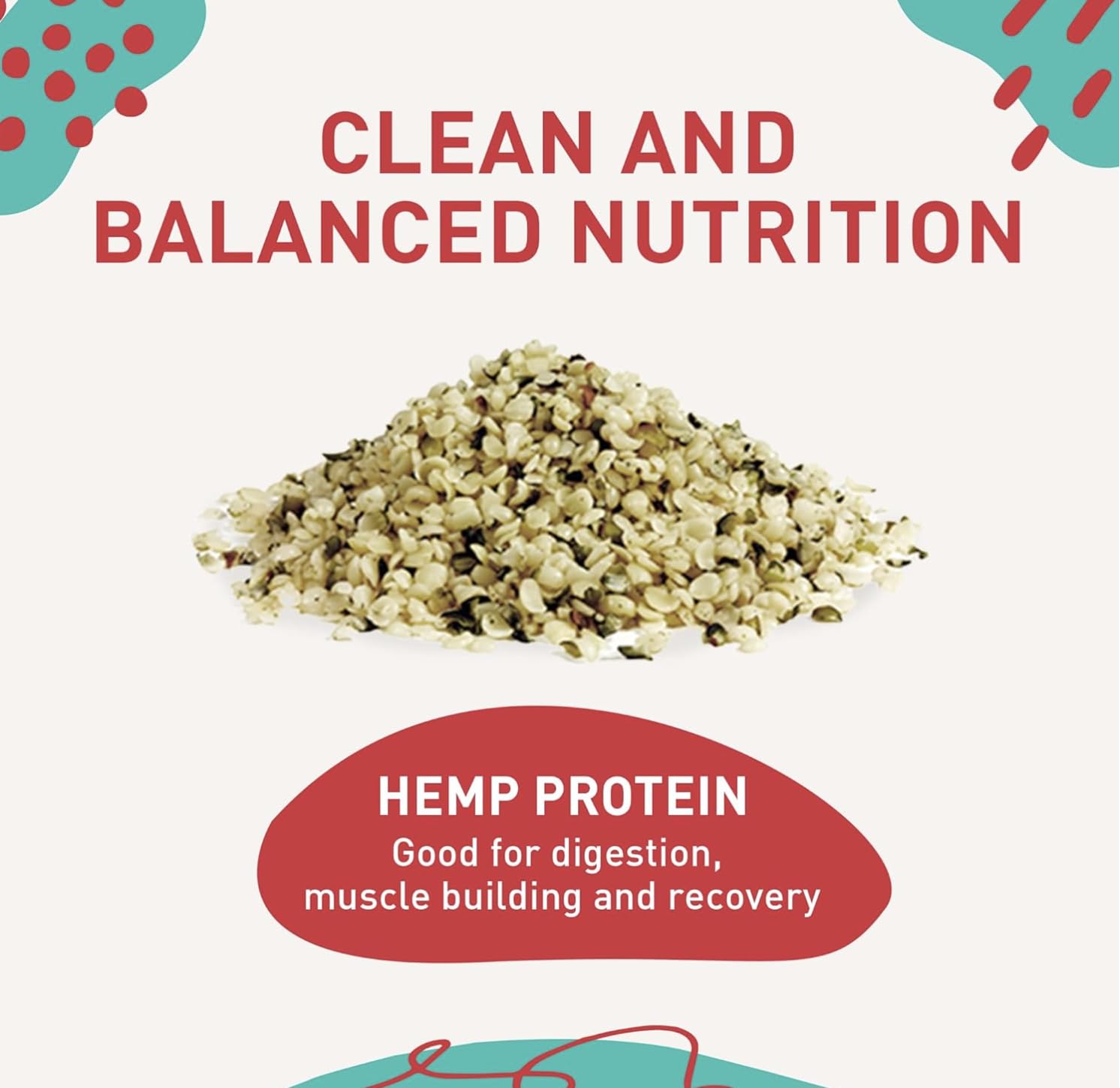 hemplete Organic Hemp Heart Unflavored Vegan Protein Powder, Plant-Based for Balanced Nutrition, All-Natural, 1 Ingredient, No Artificial Ingredients, Easy to Digest & Mix (10oz)