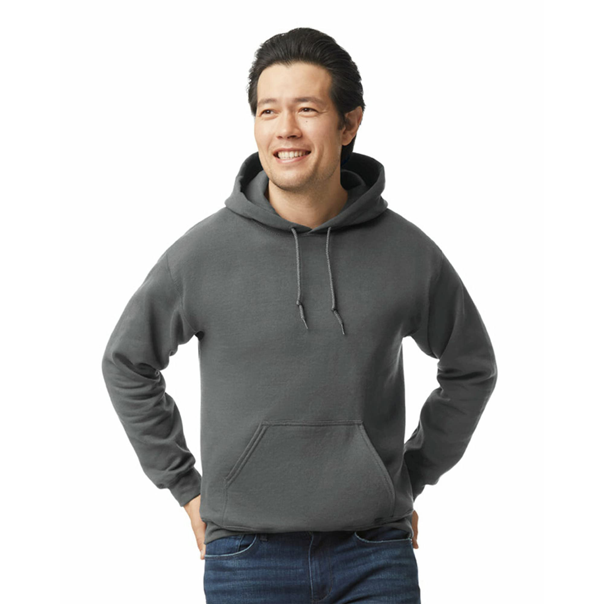 Gildan Adult Fleece Hoodie Sweatshirt, Style G18500, Multipack, Charcoal (1-Pack), Medium