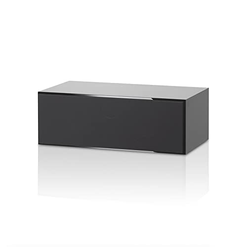 Bowers & Wilkins HTM72 S2 Center-Channel Loudspeaker - High-Performance 2-Way Speaker, Dual Continuum Cone Mid/Bass, Carbon Dome Tweeter, More Compact Center Speaker in Series, Gloss Black