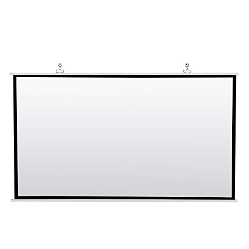 GIUIN Portable Projector Screen Theater Outdoor HD White Foldable Anti- (60Inch)