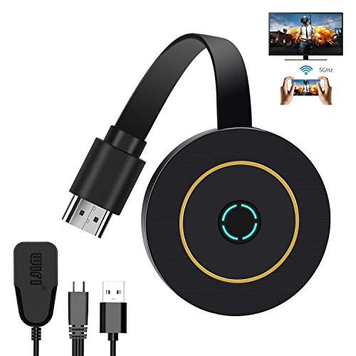 Wireless Display Dongle, 4K WiFi Portable Display Receiver 1080P HDMI Screen Mirroring Compatible with iPhone Mac iOS Android to TV Projector Support Miracast Airplay DLNA No Switching