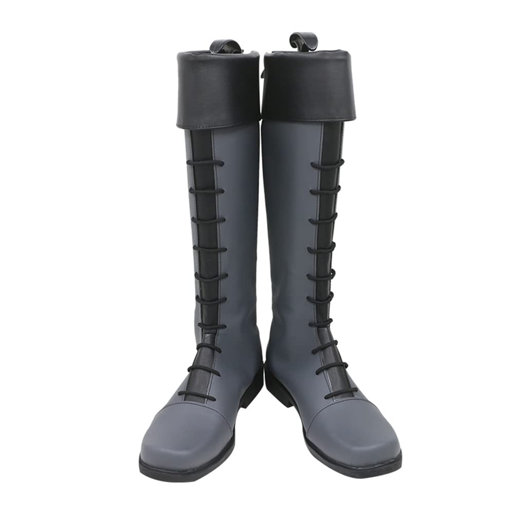 Yuanplate Rimuru Tempest Cosplay Shoes Boots Party Halloween Leather Boots Costume Props (Male US 12/EU46)