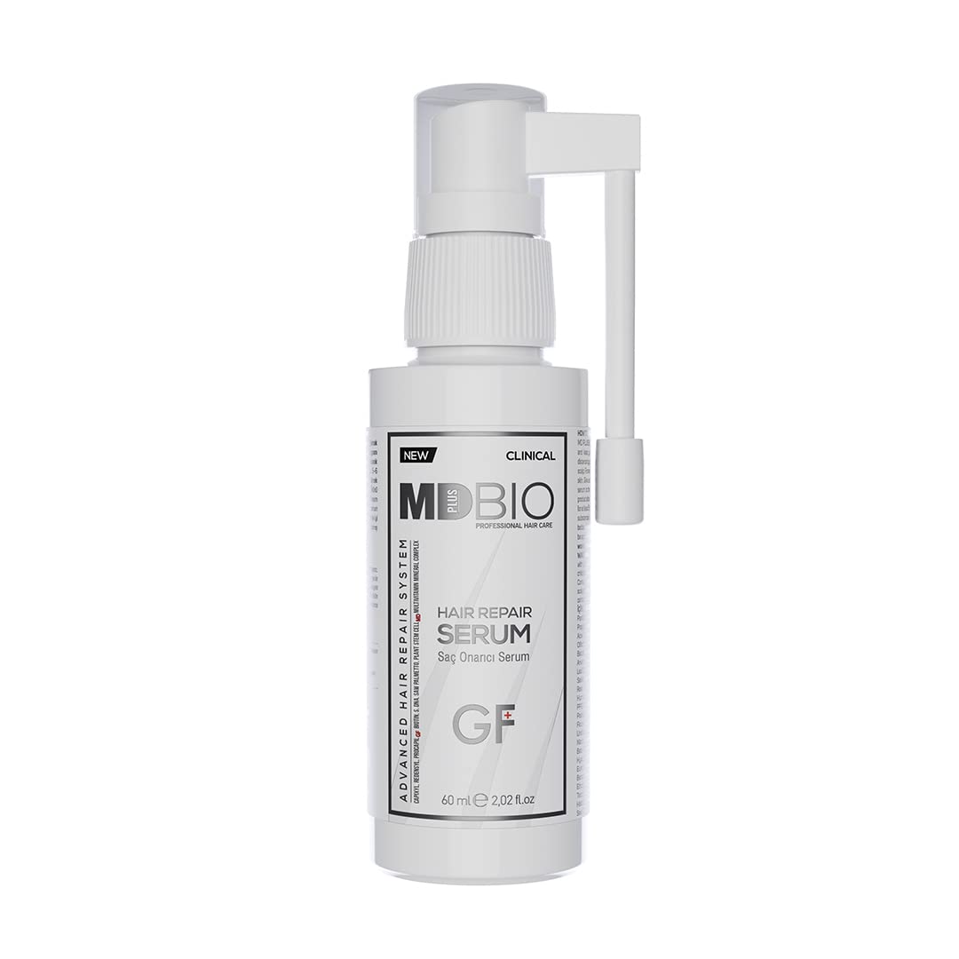 MD PLUS BIO Hair Repair Serum - Thicker, Fuller, Hair Loss and Thinning Treatment Serum - Women and Men Hair Care Products Spray - All Hair Types - 2.02 Fl oz (60 ml)
