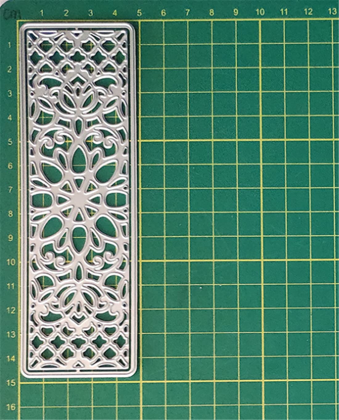 Mvchifay Cutting Dies Metal Stencils Scrapbooking Tool DIY Craft Carbon Steel Embossing Template for Paper Card Making (Flower frame-14.8x5cm)
